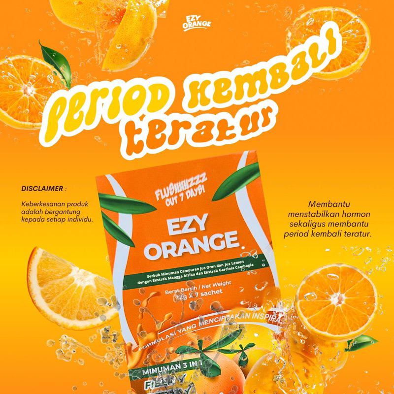 EZY ORANGE 7sachet 1 BOX | Shopee Malaysia