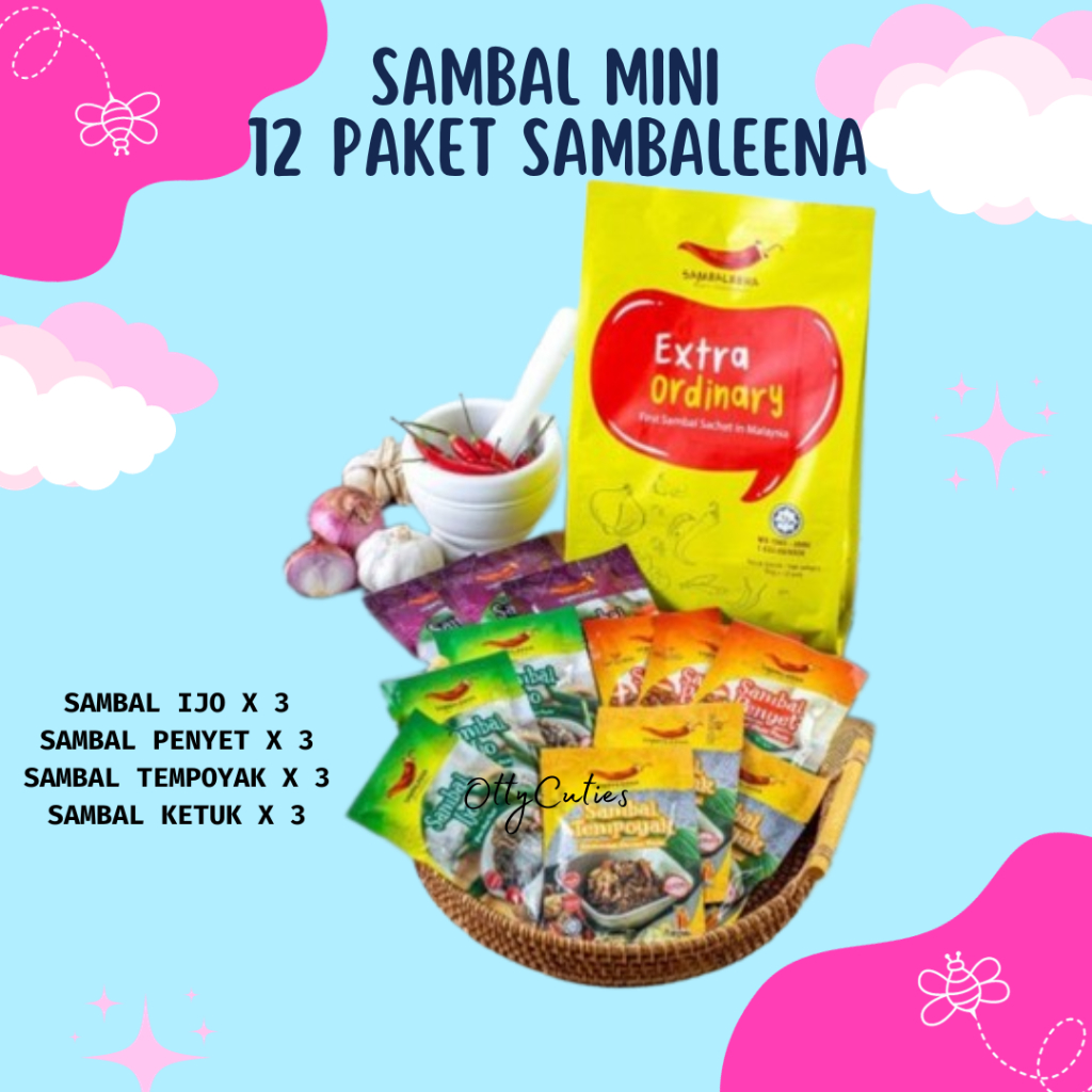 SAMBALEENA - MINI PACK SAMBALEENA | SAMBAL IJO | SAMBAL KETUK | SAMBAL ...