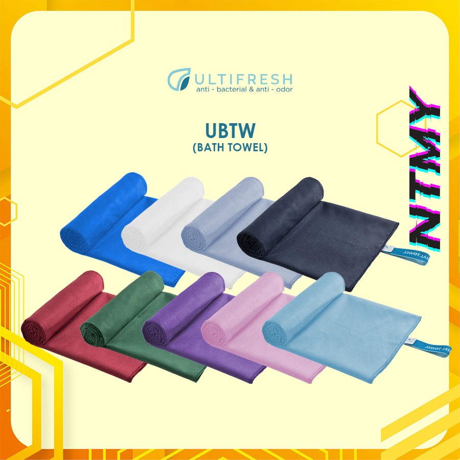 NTMY X Ultifresh UBTW Quick Dry Bath Towel Anti Bacterial Lightweight ...
