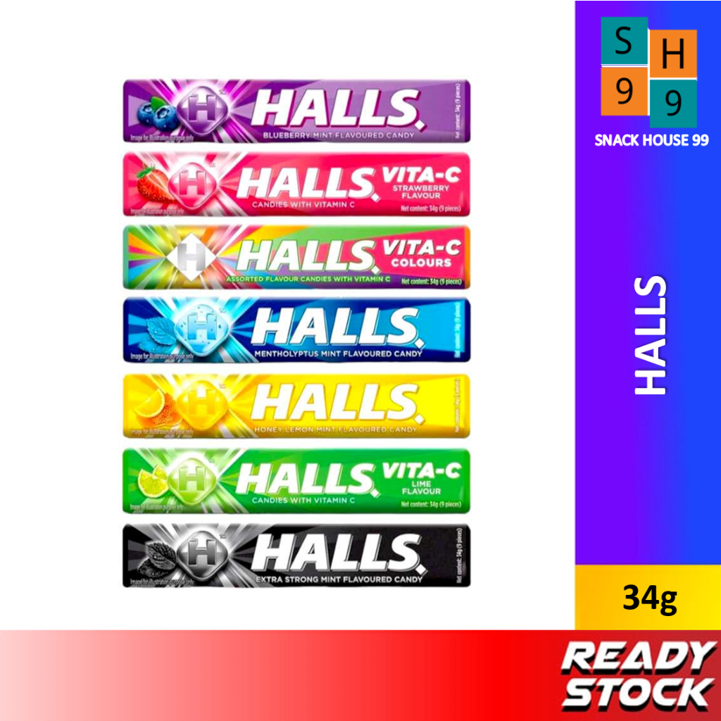 Halls Stick Candy Mint 1 Stick X 34g | Shopee Malaysia