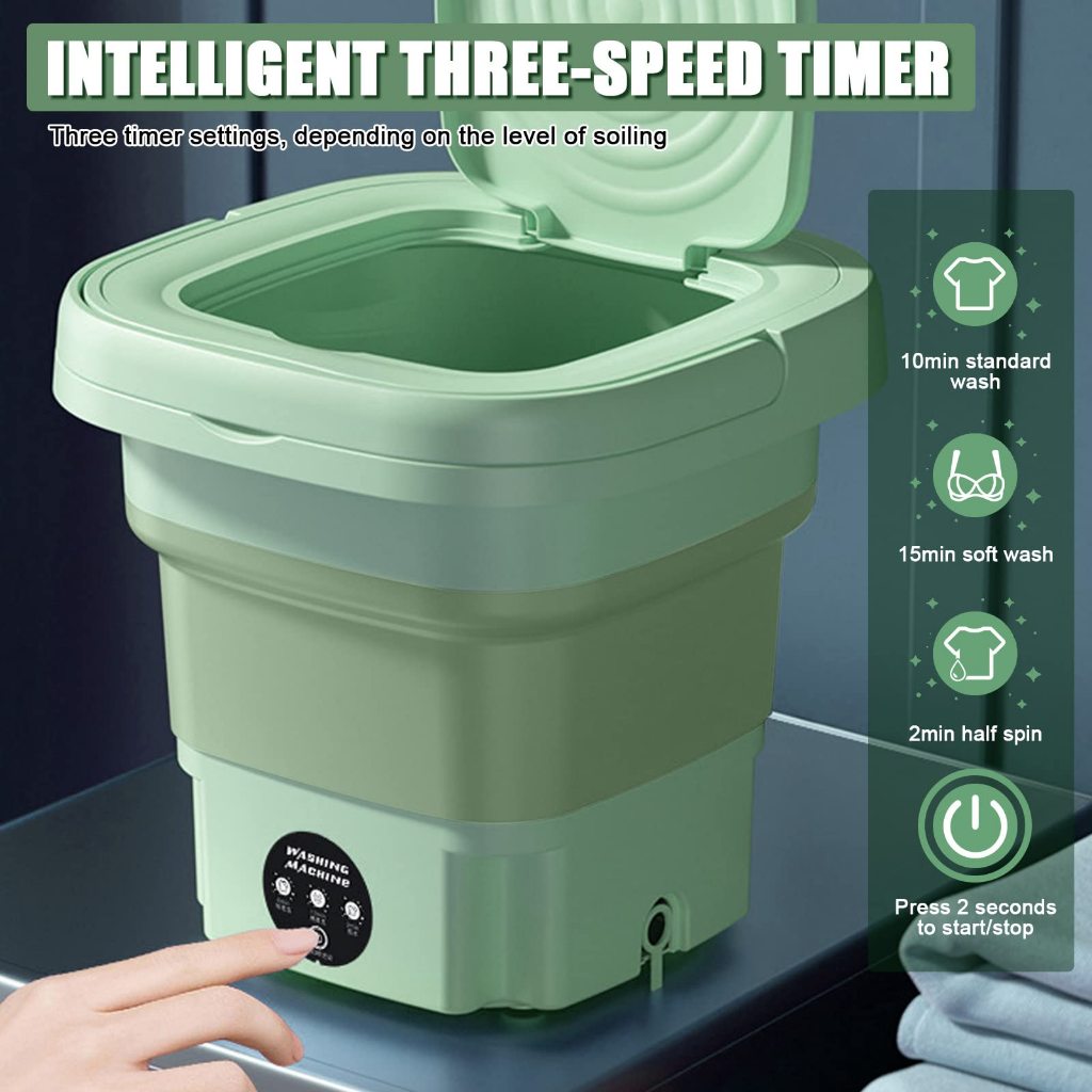 Mesin Basuh baju Mini Washing Machine Portable Foldable Folding Laundry ...