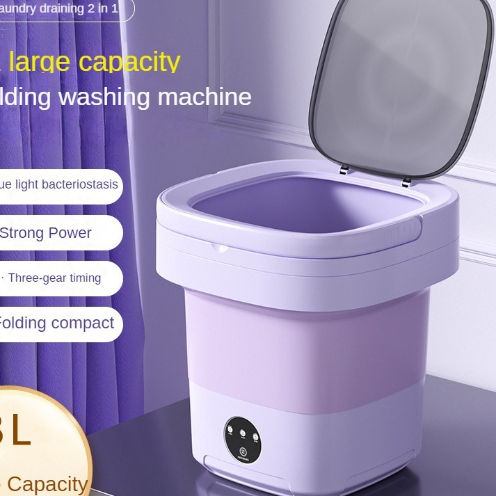 Mesin Basuh baju Mini Washing Machine Portable Foldable Folding Laundry ...