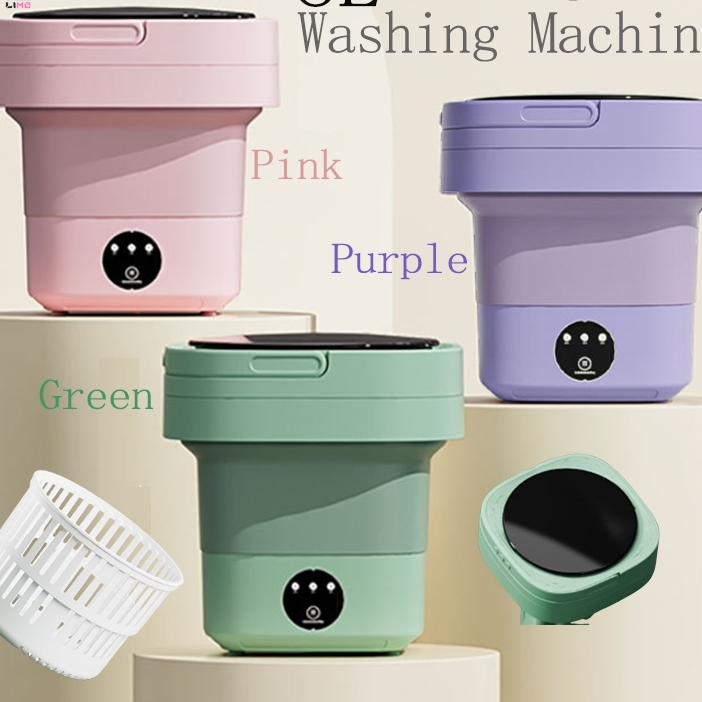 Mesin Basuh baju Mini Washing Machine Portable Foldable Folding Laundry ...