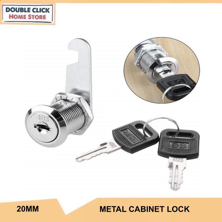 20mm Cam Lock Mailbox Drawer Cabinet Lock Cupboard Locker Kunci Peti ...