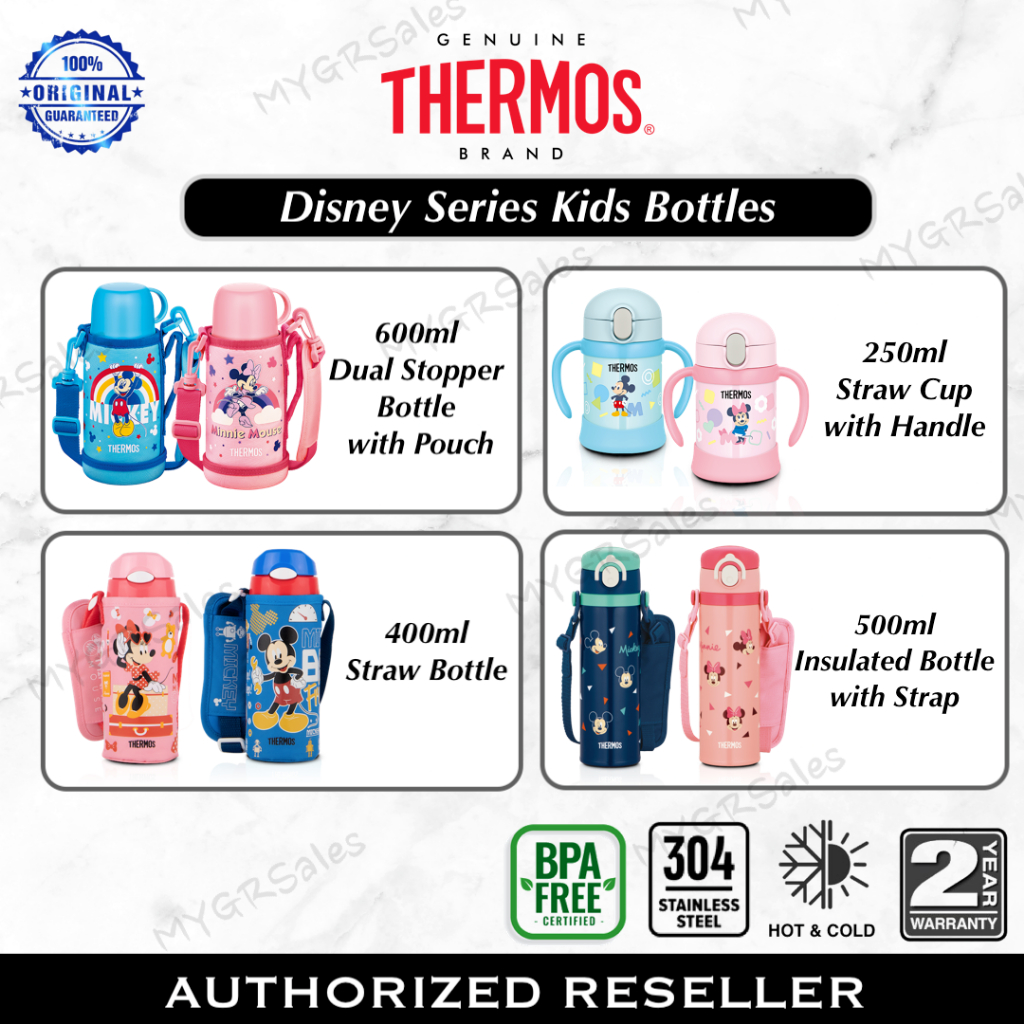 Thermos Disney Series Kids Bottle (Original) -2 Years Warranty | Shopee ...