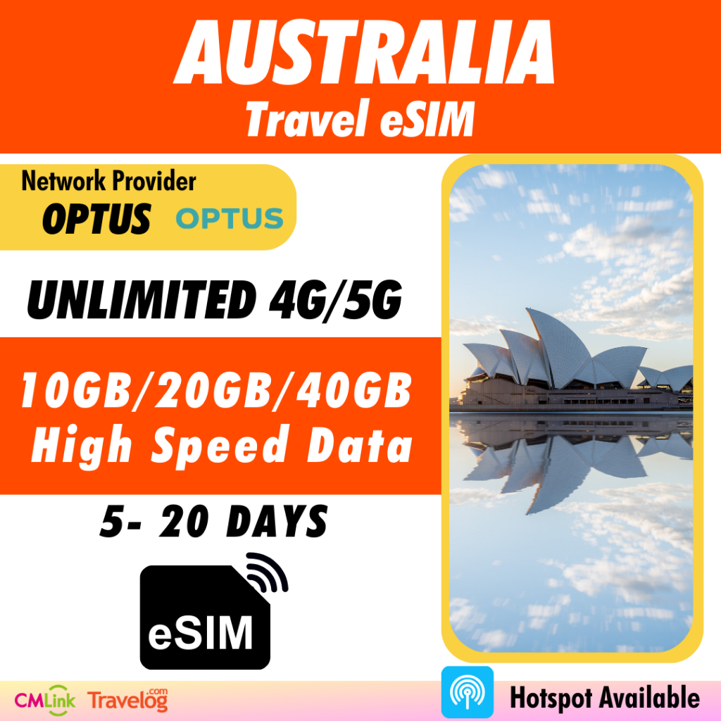 [Australia eSIM] [5-20 Days] High Speed Unlimited Data 澳洲流量eSIM ...