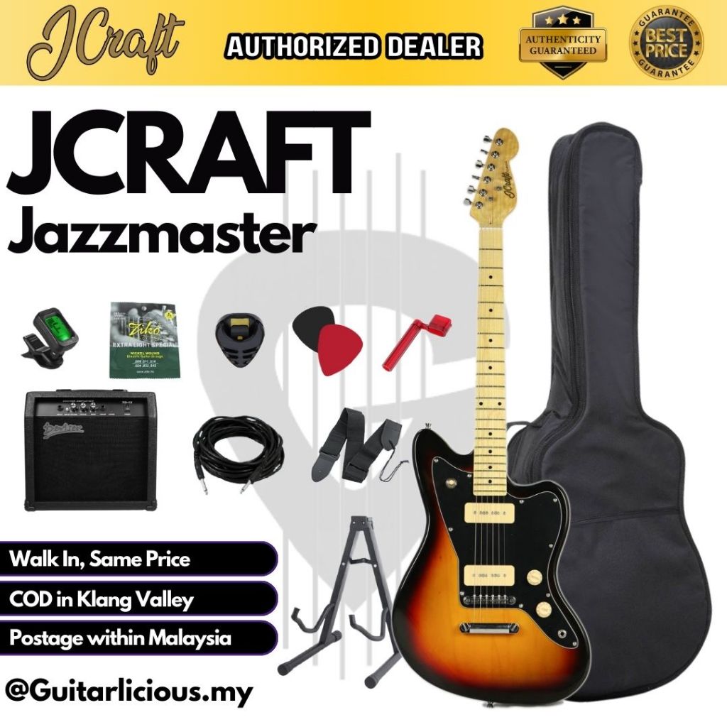 JCraft JZ J-Master / Jazzmaster Double Humbucker Electric Guitar ( JZ-1 / JZ1 ) | Shopee Malaysia