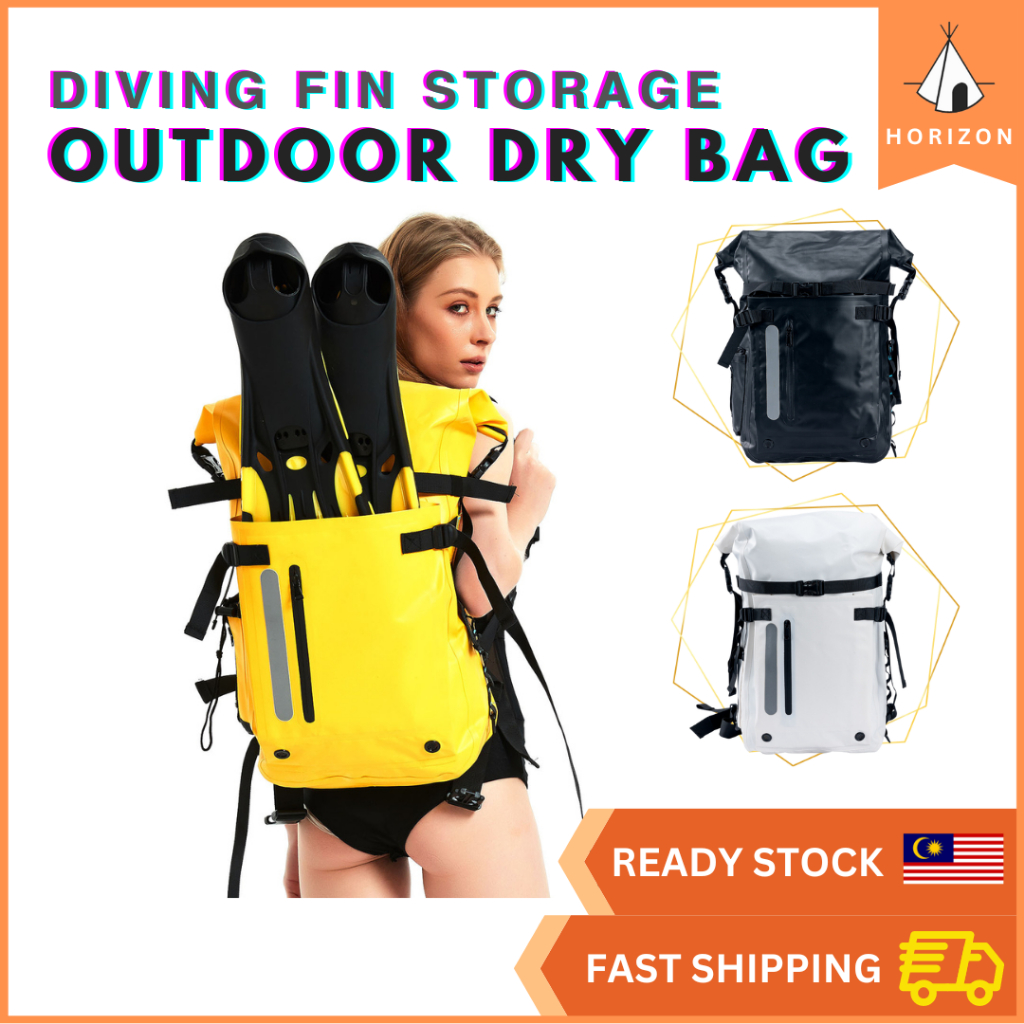 Outdoor Dry Bag 30L Diving Fin Storage Dry Bag Waterproof Backpack ...