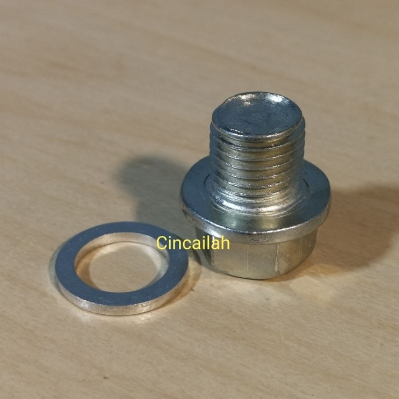 M12*1.5 Oil Sump Nut w/ Washer Perodua Alza Axia Bezza Myvi Viva Kancil ...