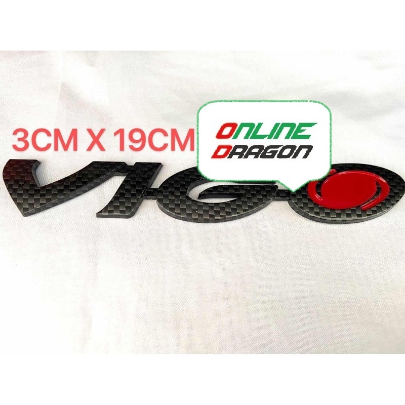 TOYOTA HILUX VIGO MATTE BLACK / CARBON FIBER 18.2CM X 3CM SIDE REAR ...