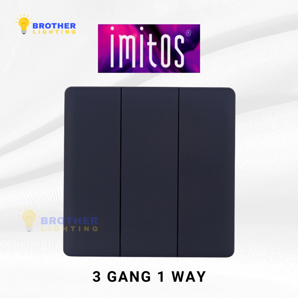 [SIRIM] Black imitos BR Series Switch Suis Socket Wall Switches Slim ...