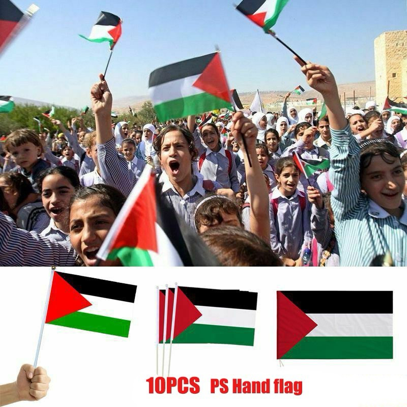 Palestine Flag Vivid Color and Fade Proof Canvas Header and Double ...