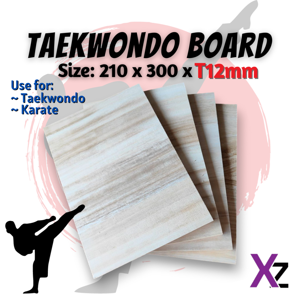 𝟏𝟐𝐦𝐦 Taekwondo Board Papan Taekwondo Breaking Board Karate Board for ...