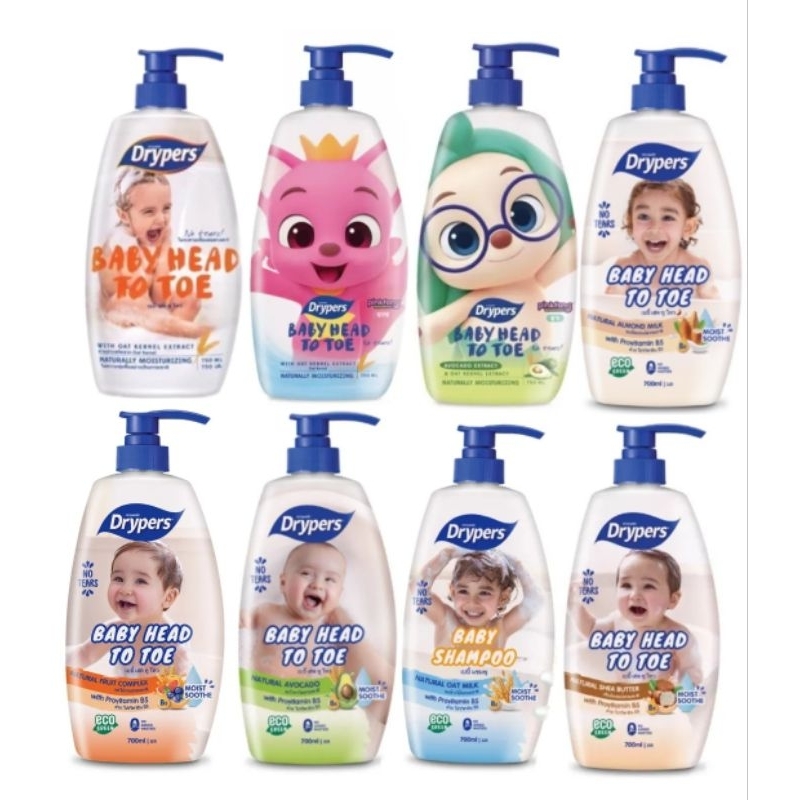 Drypers Baby Head to Toe 700ml/750ml / Baby Shampoo 700ml | Shopee Malaysia