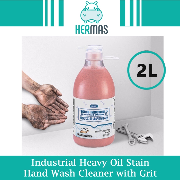 2 Litre Industrial Heavy Oil Stain Hand Wash Cleaner With Grit Remove ...