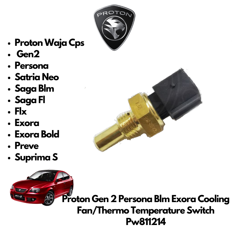 Proton Gen 2 Persona Blm Exora Cooling Fan/Thermo Temperature Switch ...
