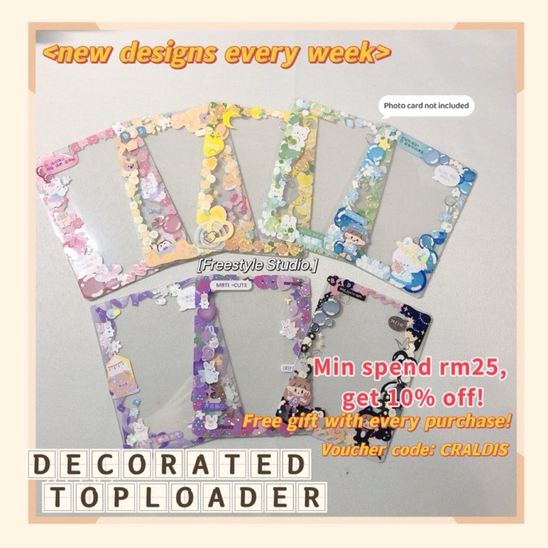 【Freestyle Studio】decorated toploader photocard korean kpop bts ...