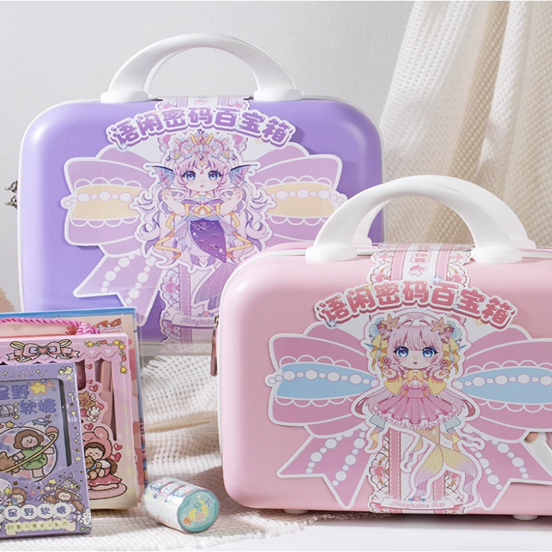 Cute Cartoon Cute Girl Goo Card Gu Ka Handbook Sticker Set Gift Box ...