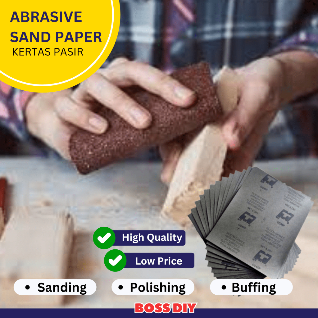 MT BOSSMAN ABRASIVE PAPER / SAND PAPER / SANDPAPER - WATERPROOF (CP60 ...