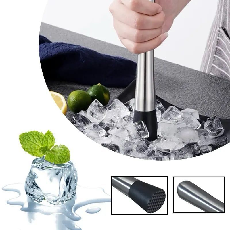 Stainless Steel Crushed Ice Hammer Crushed Popsicle Sticks Cocktail Ice ...