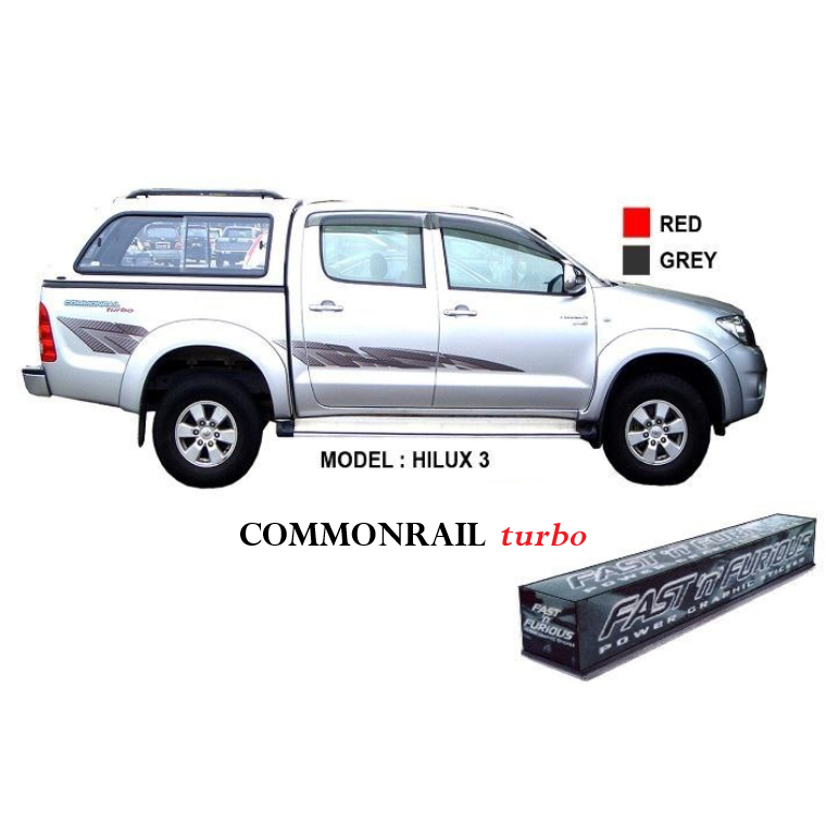 Toyota Hilux Body Sticker Car Side Body Lining Sticker DESIGN-3 #READY ...