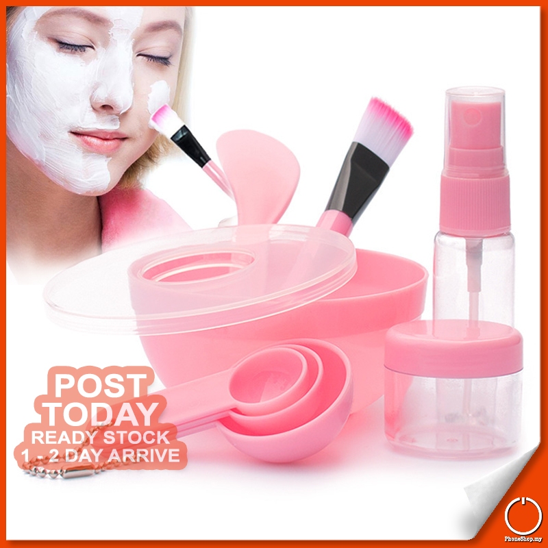 𝟗 𝐈𝐍 𝟏 Facial Mask Mixing Sets Brush Spoon Mixing Bowl Tool Kit Makeup ...