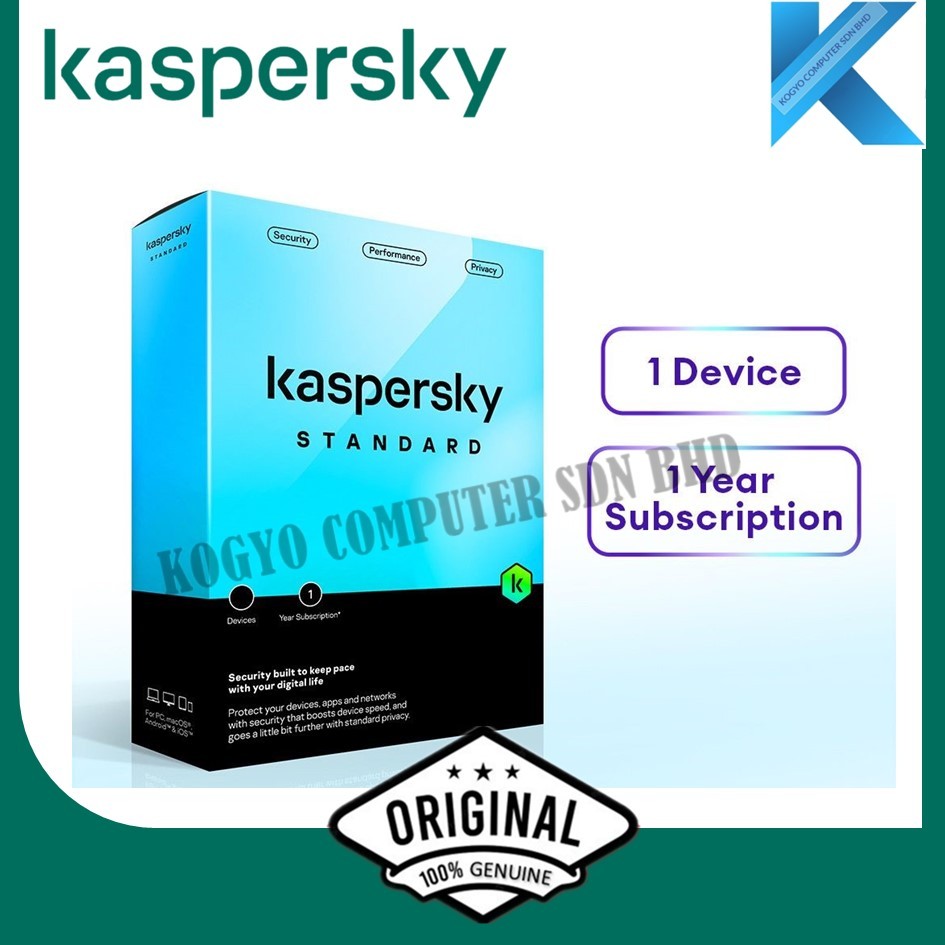 Kaspersky Standard 1 user / 3 User / 5 User - 1 Year **Anti Virus ...