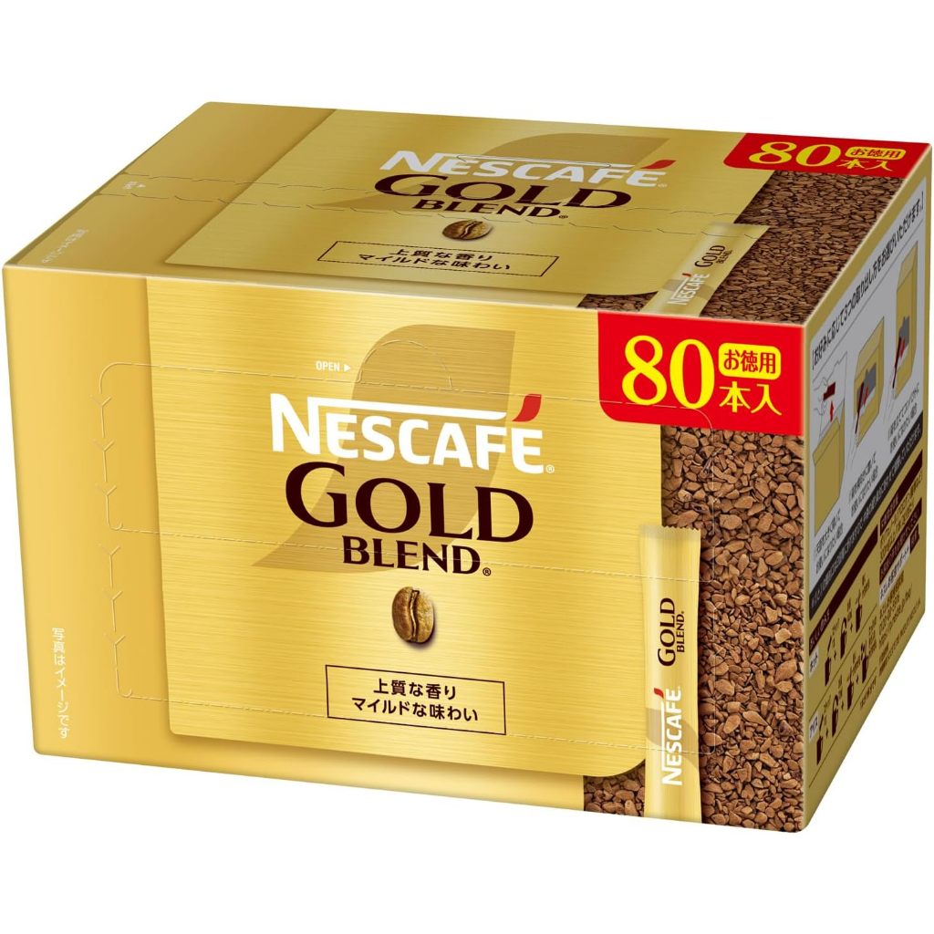 Nescafe Gold Blend Stick Black 80P Regular Soluble Coffee Non-Flavor ...