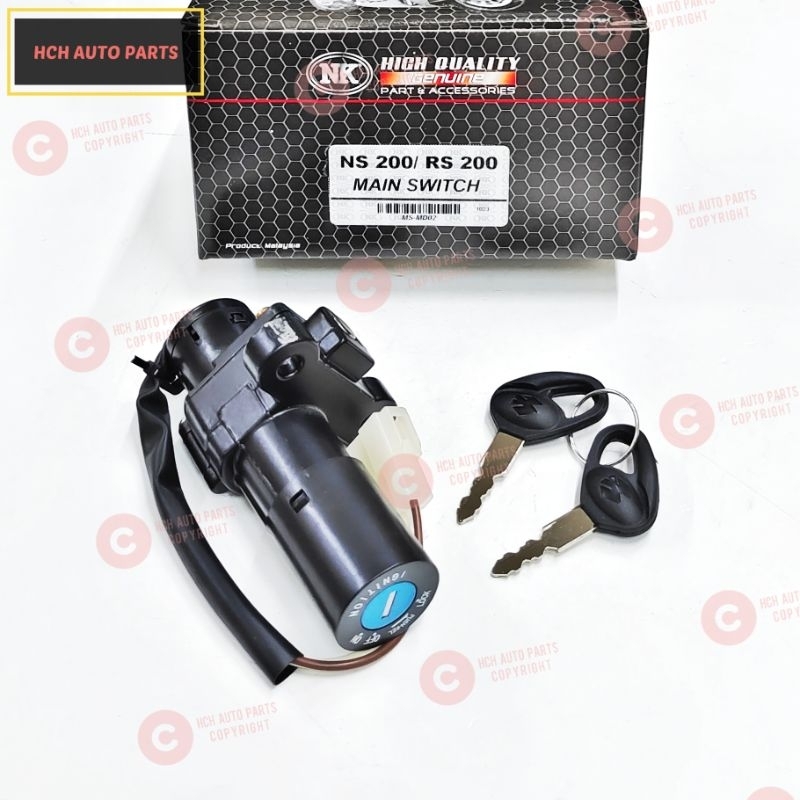 MAIN KEY SWITCH - MODENAS - PULSAR NS 200/ RS 200/ NS 160 (NK) | Shopee ...