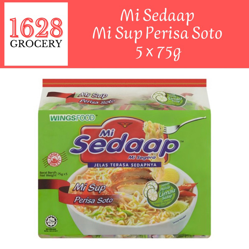 Mi Sedaap Mi Sup Perisa Soto Instant Noodles 5 x 75g | Shopee Malaysia