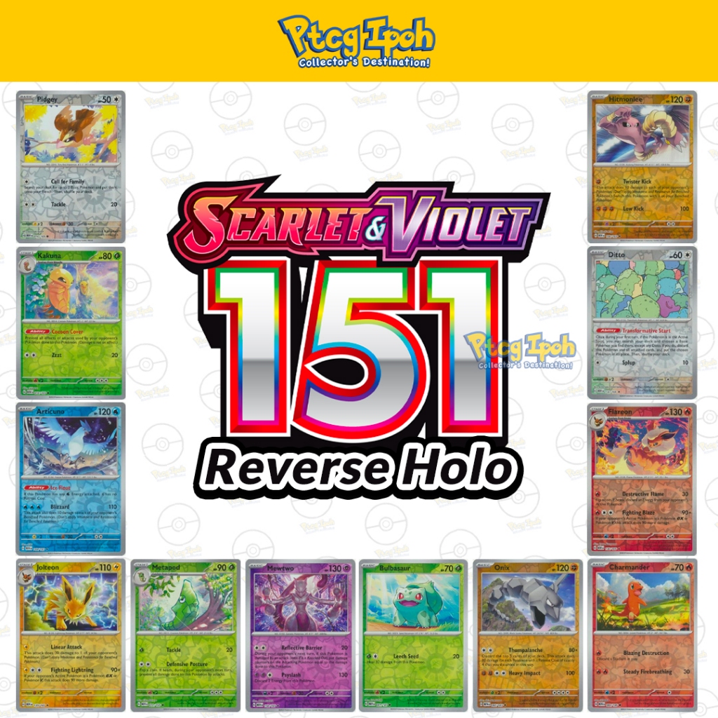 [Pokémon TCG] Pokemon 151 Reverse holo : Bulbasaur Pidgey Fearow ...