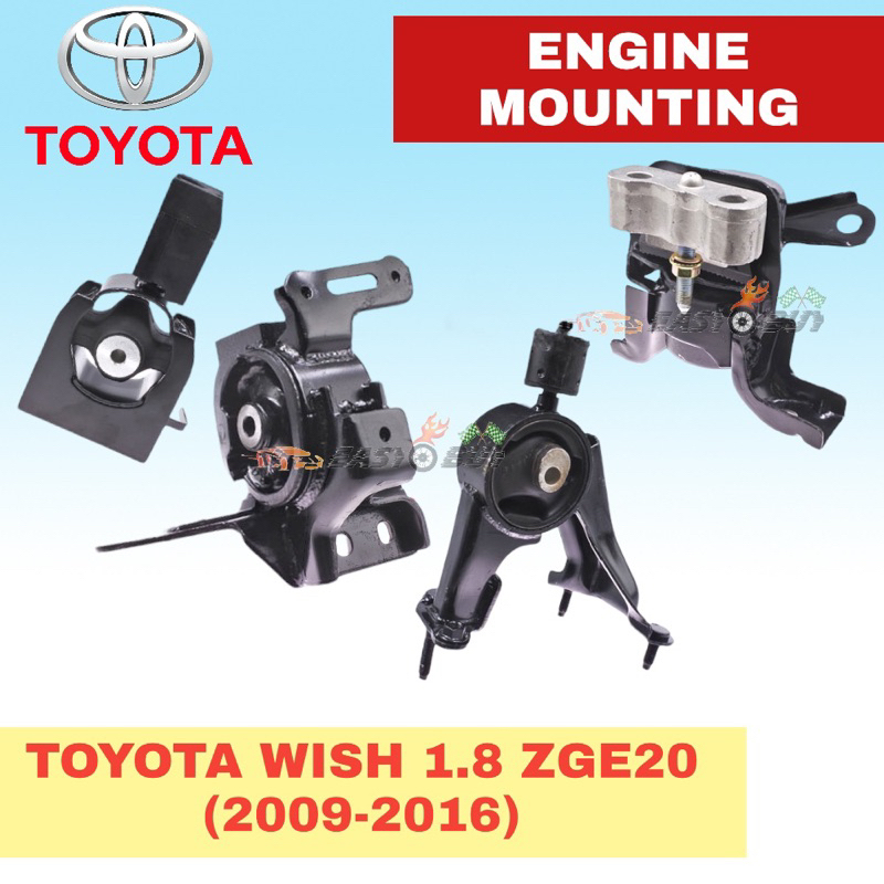 Original TOYOTA Engine Mounting Set - Toyota Wish ZGE20 1.8 (2009-2016 ...