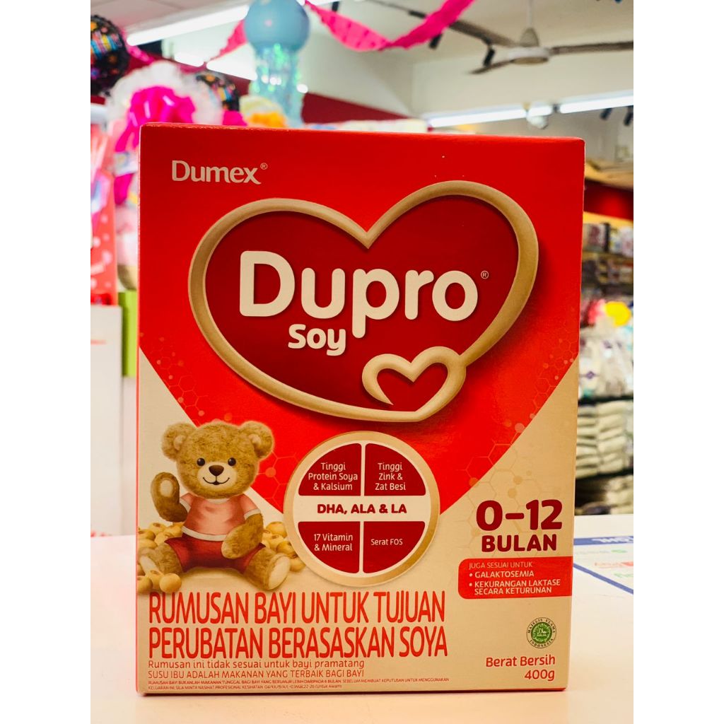 DUMEX DUPRO SOY 400g 0-12 month | Shopee Malaysia