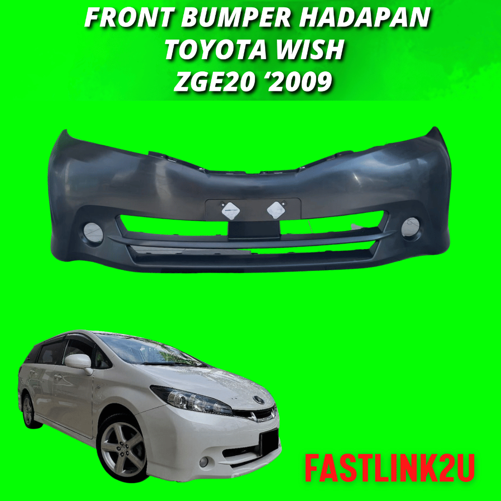 Fastlink Toyota Wish ZGE20 2009 / Front Bumper Material Plastik 100% ...