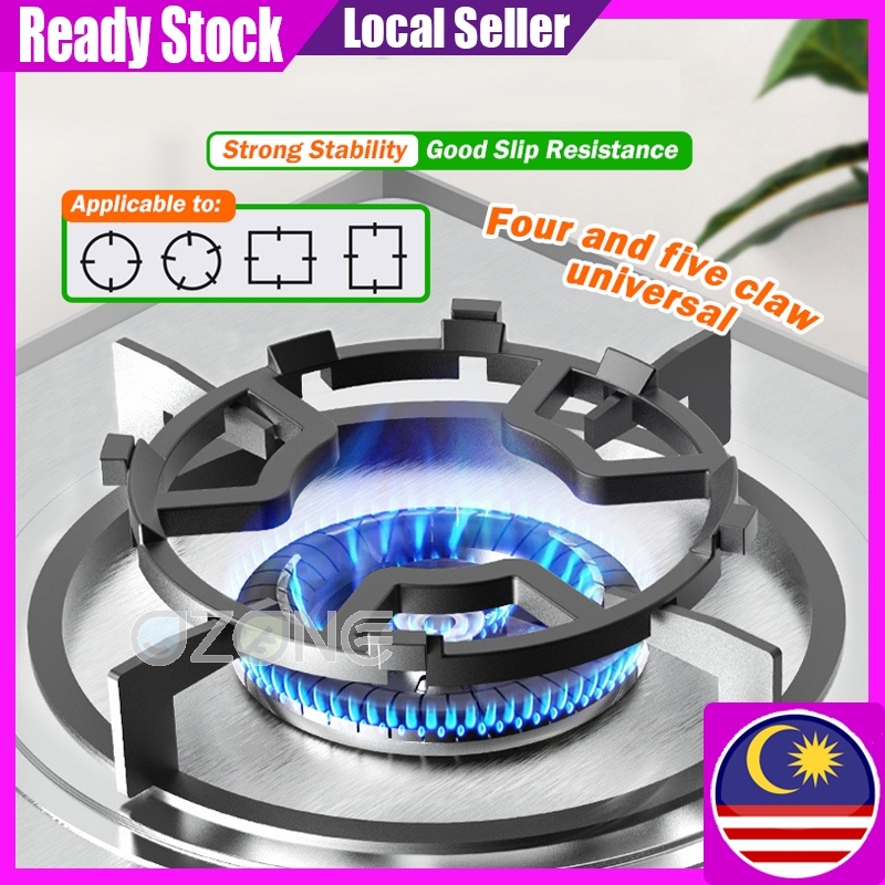 Universal Cast Iron Gas Stove Bracket Kitchen Non-slip Rack Wok Support ...