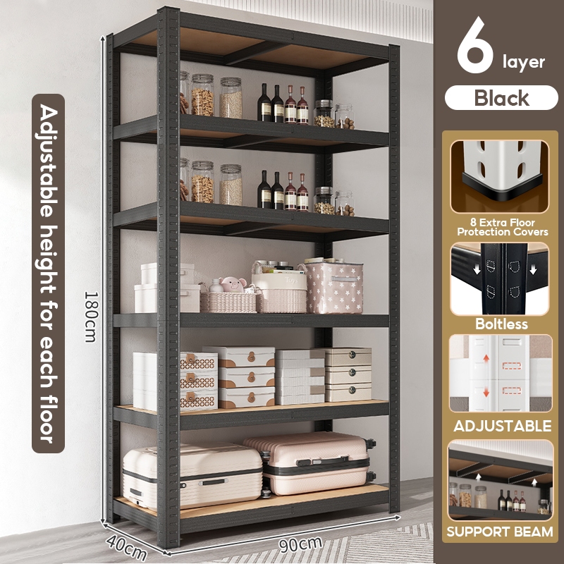 Boltless Rack Shelf Rack Home Kitchen Store Storage Rack Warehouse Rak ...