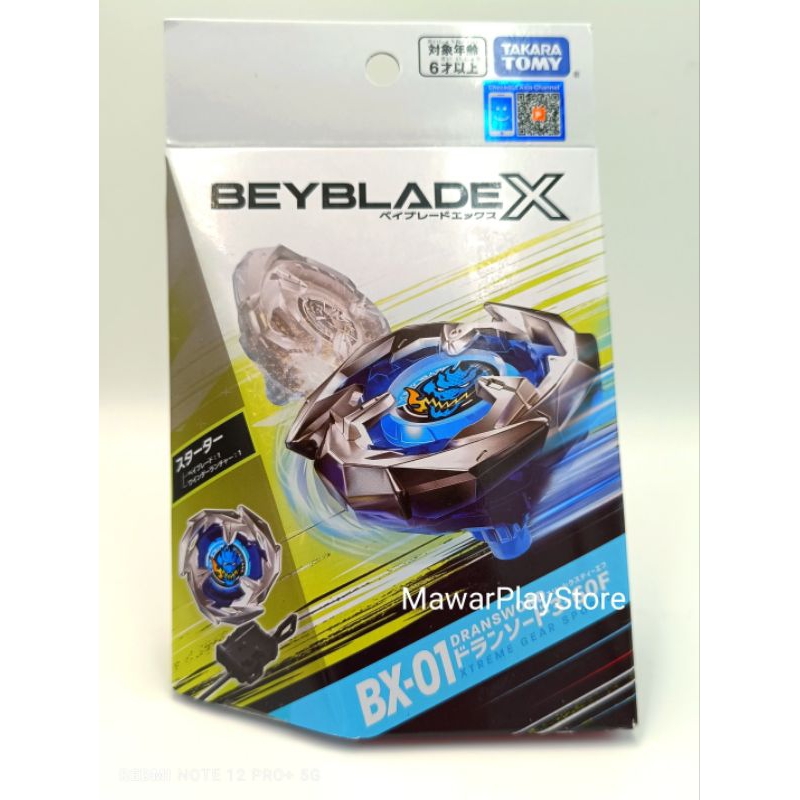Takara Tomy Beyblade X: BX-01 Dran Sword 3-60F (Starter Set With winder Launcher) | Shopee Malaysia