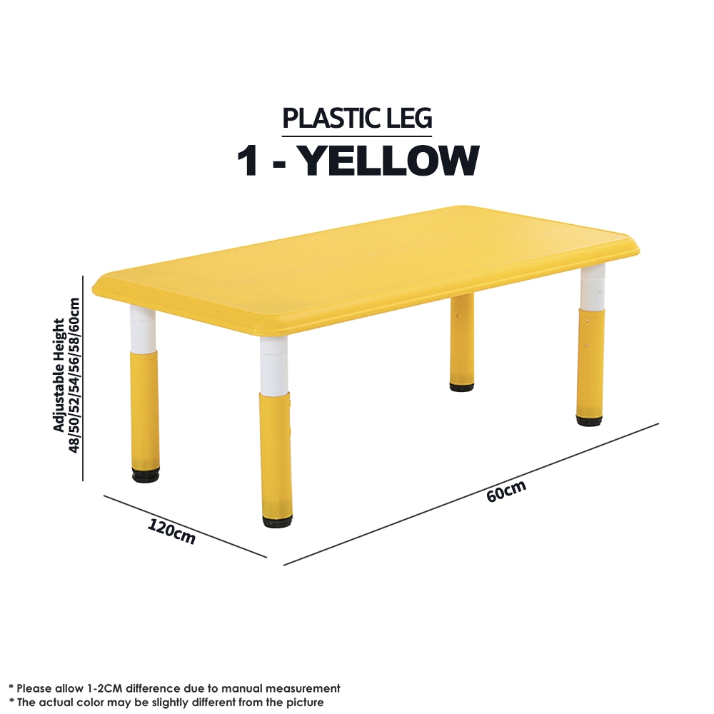 Japanese tatami ADJUSTABLE KINDERGARTEN TABLE (SS leg/Plastic leg)Kids ...