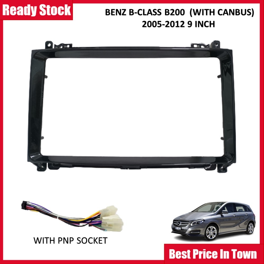 Android Player Casing BENZ B-CLASS B200-9''-2005-2012-BLACK(WITH CANBUS ...