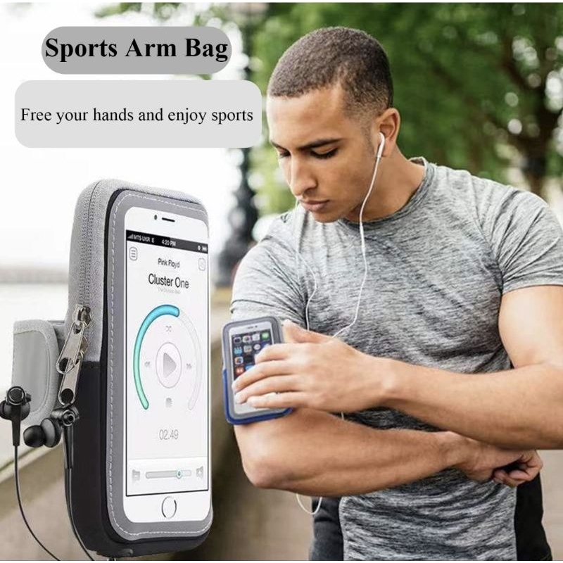 UNIVERSAL POUCH SPORT ARMBAND PHONE HOLDER GYM RUNNING JOGGING ARM BAND ...