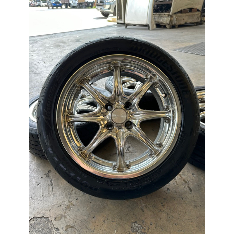 Sport Rim 16 inci 195/50/16 195/50R16 skli Brigdestone Potenza RE004 ...