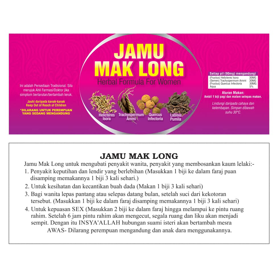 JAMU MAK LONG HQ ORIGINAL | Shopee Malaysia