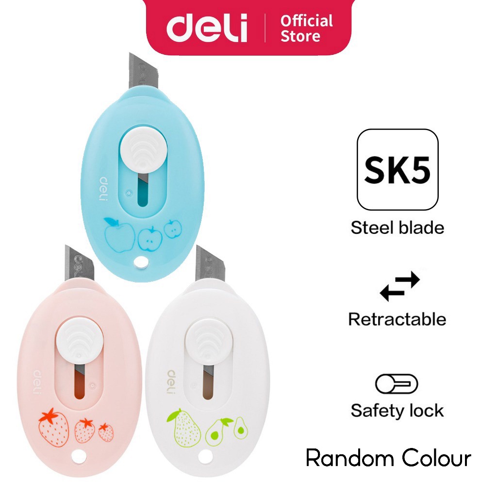 Deli Mini Utility Cutter Knife Mini for Opening Parcel with SK5 Steel ...