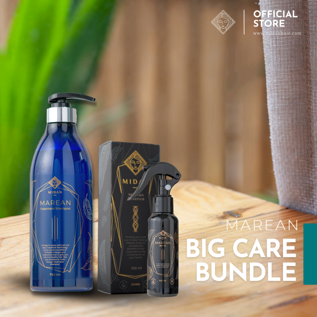 MIDAN Big Care Bundle (1x Marean Treatment Shampoo 750ml & 1x Marean ...