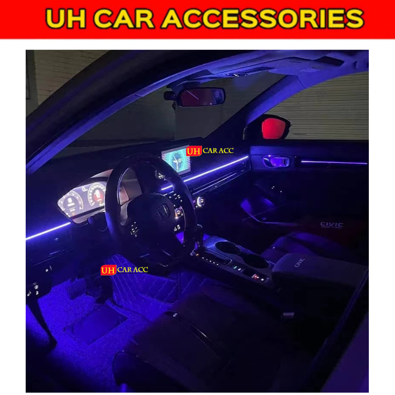 HONDA CIVIC FE 2022-2023 INTERIOR MULTI COLORS RED AMBIENT LIGHT LIGHTS ...