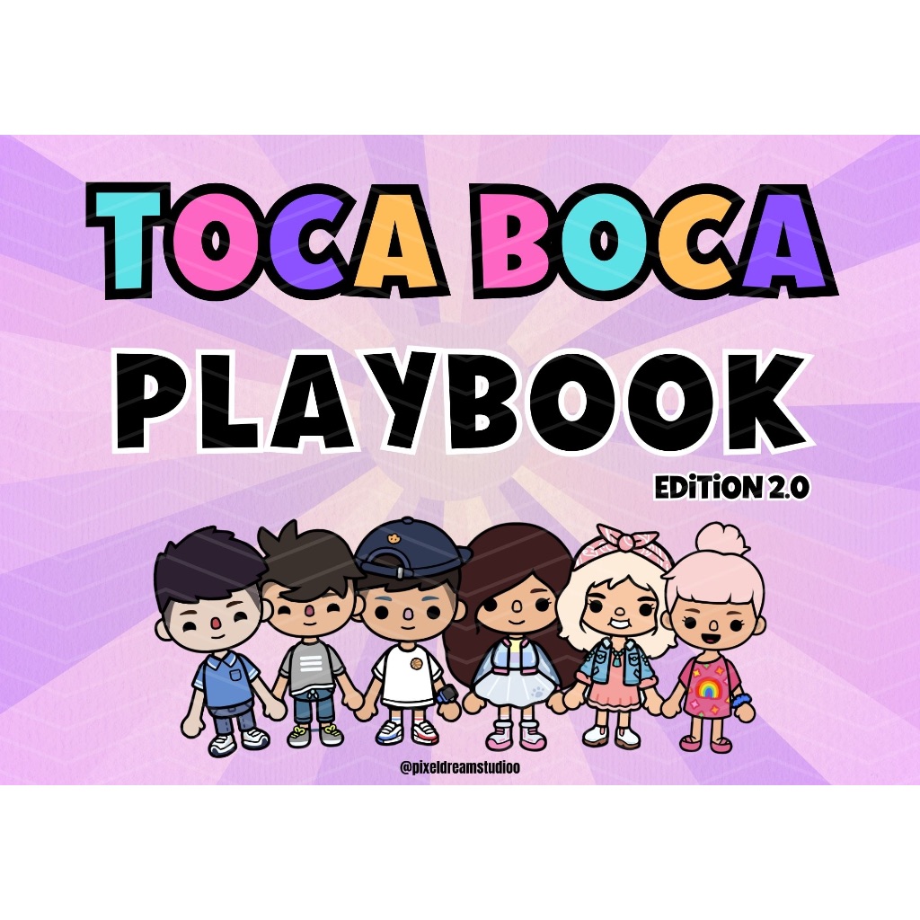 READY STOCK Toca Boca Paperdoll Playbook House FREE 2 Toca Boca ...
