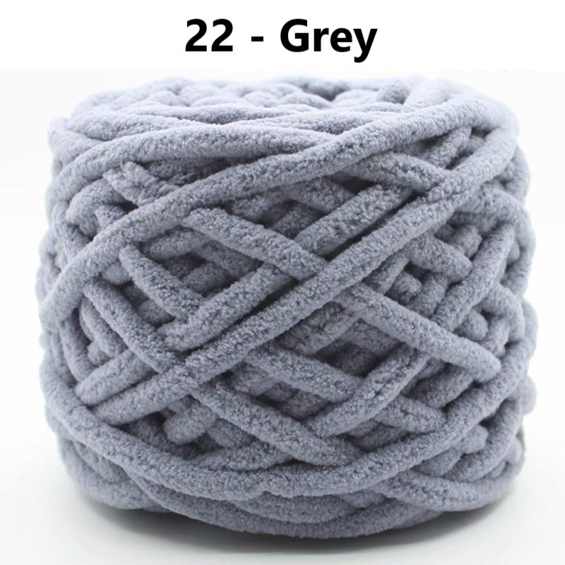 Chunky Yarn Microfiber Polyester Soft Yarn, Benang Lembut Poliester ...