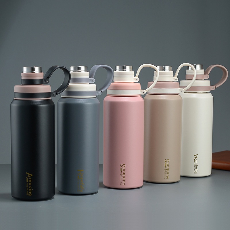 600 800ml - SUS304 Stainless Steel Thermos Tumbler Mug Cup Steel Water ...