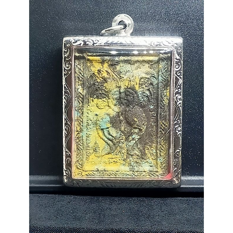 ( 3.3 X 4.3 CM )名称 : 蝴蝶牌 师傅 : ARCHAN TELEK 庙名 : WAT KHAO SUNAMO 佛历 : BE ...