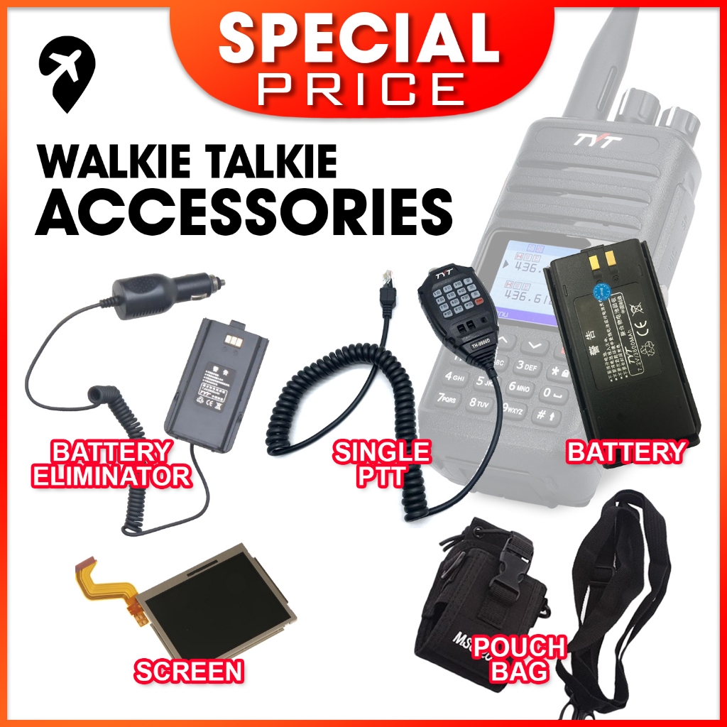 TYT Walkie Talkie Accessories Battery / Charger / PTT Cover ...